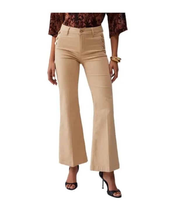 Liu Jo Button Detail Flare Jeans