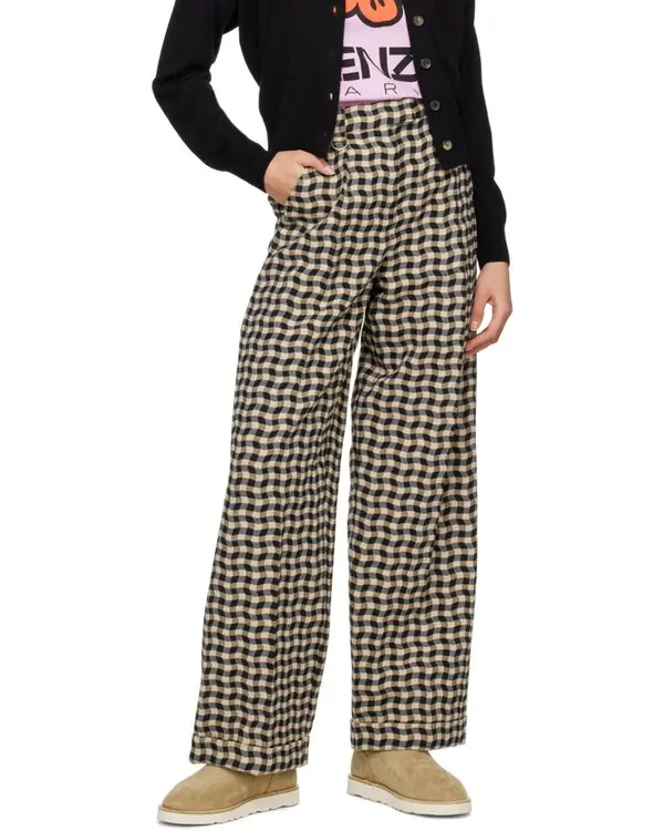 Kenzo V-neck Buttoned Knitted Cardigan With Boke Flower Badge - Black