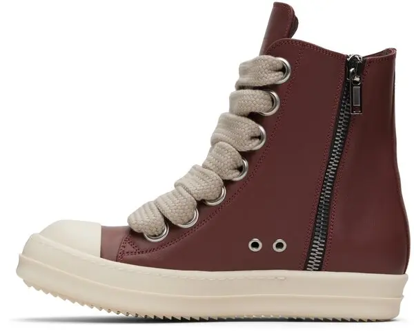 Rick Owens Lace-up High-top Sneakers - Red