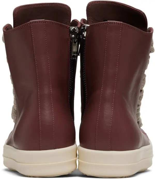 Rick Owens Lace-up High-top Sneakers - Red
