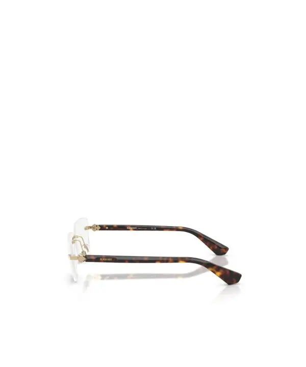 Burberry Rimless Eyeglasses With Tortoiseshell Detail