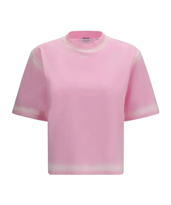 Off-White Spray Off" Boxy T-shirt - Pink