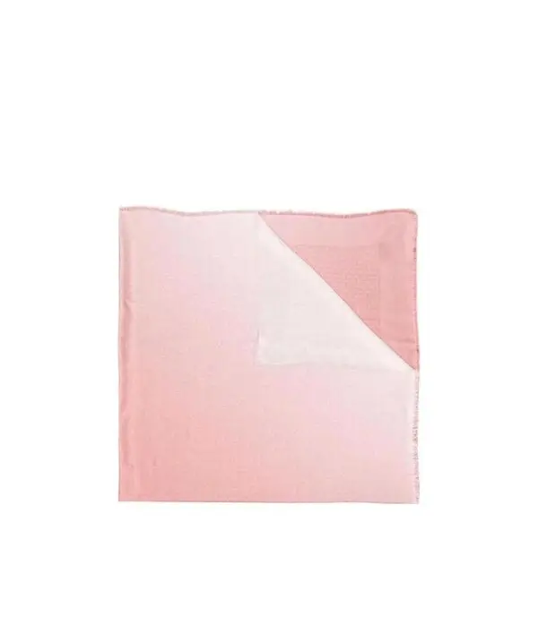 FERRAGAMO Monogram-embroidered Scarf - Pink