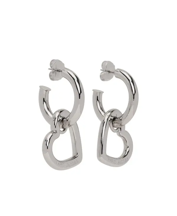 Marc Jacobs Heart Detail Hoop Earrings