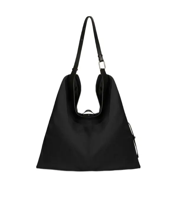 JIL SANDER Soft Rolled Hobo Bag - Black