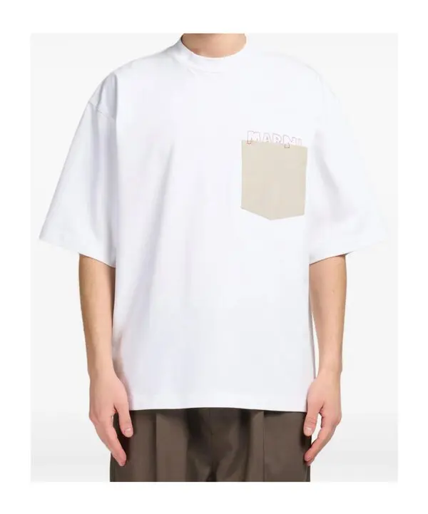 Marni Logo Printed Crewneck T-shirt