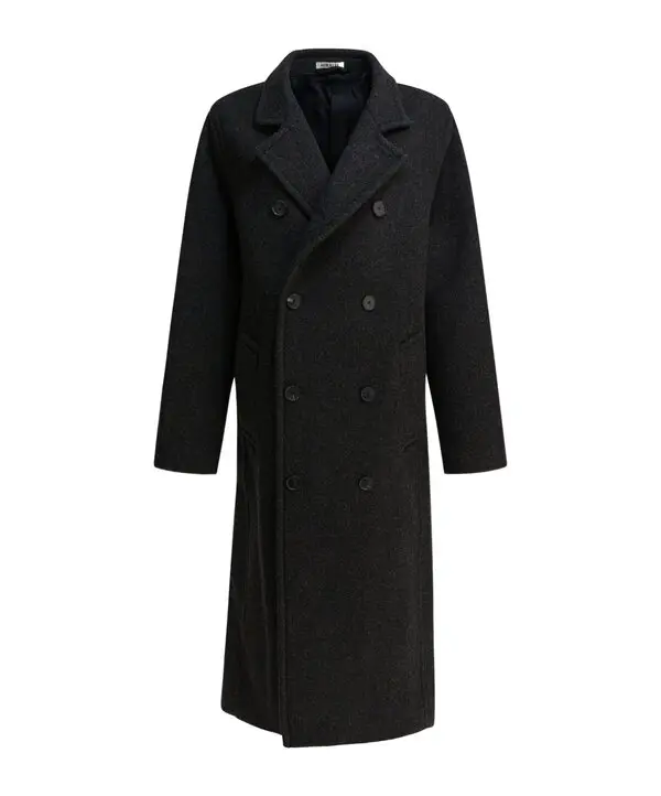 Auralee Long-sleeved Wool Coat - Black