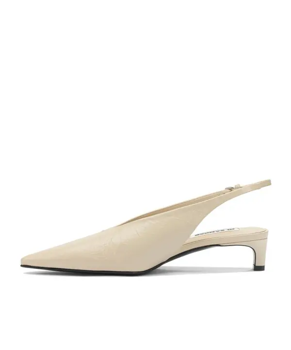 JIL SANDER Leather Slingback Pumps - Brieg