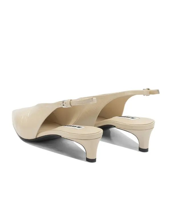 JIL SANDER Leather Slingback Pumps - Brieg