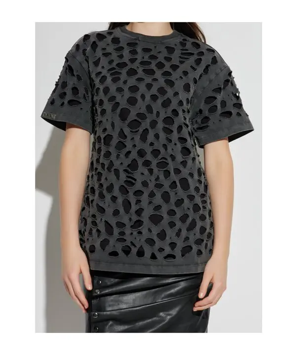 AVAVAV Cut-out T-shirt - Black