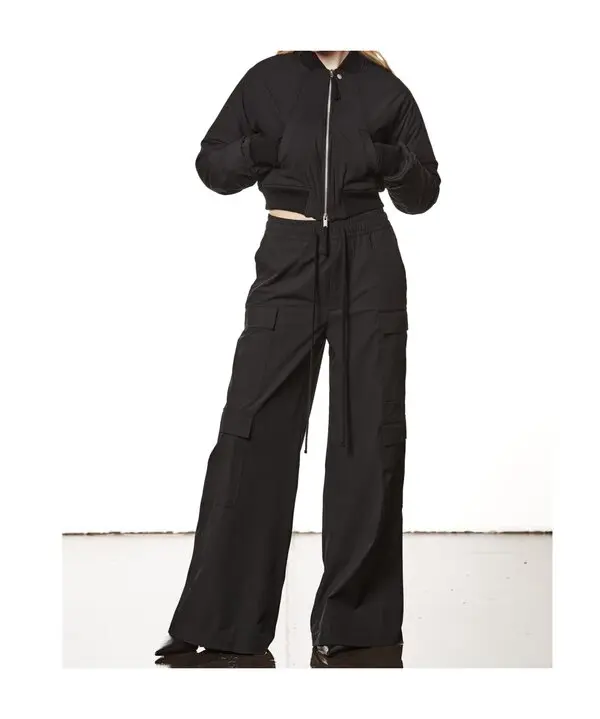 THOM KROM Zip-up Ruched Bomber Jacket