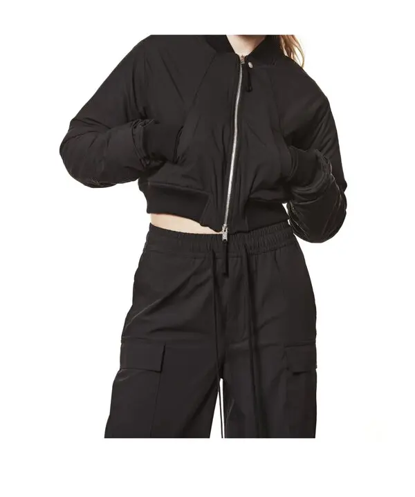 THOM KROM Zip-up Ruched Bomber Jacket