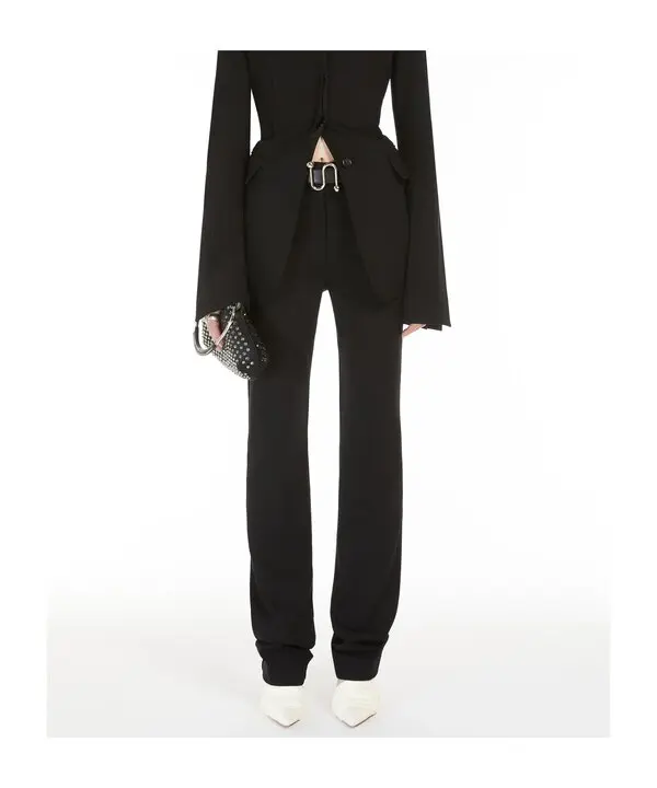 Sportmax Straight Leg Crepe Pants