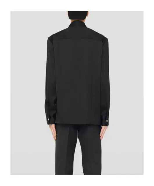 JIL SANDER Buttoned Straight Hem Shirt - Black