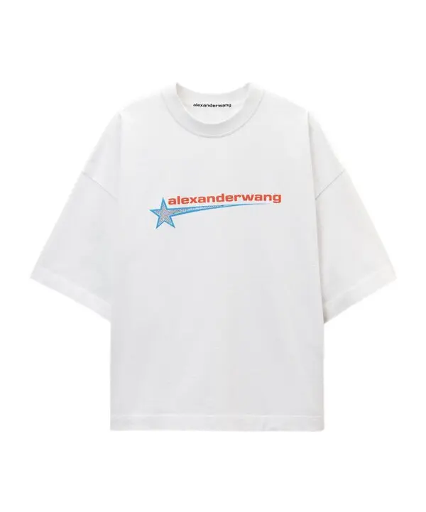 Alexander Wang Star Patterned Crewneck T-shirt