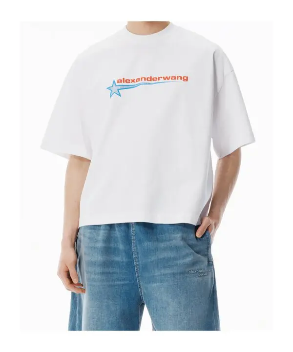 Alexander Wang Star Patterned Crewneck T-shirt