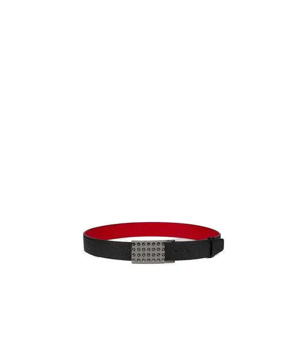 CHRISTIAN LOUBOUTIN Studded Leather Belt - Black