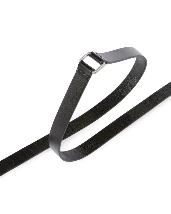 Pinko Logo Buckle Leather Belt