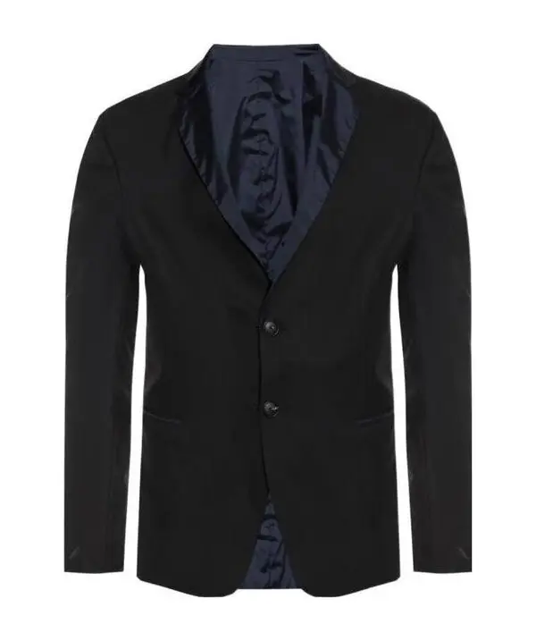 Emporio Armani Single Breasted Casual Jacket - Black