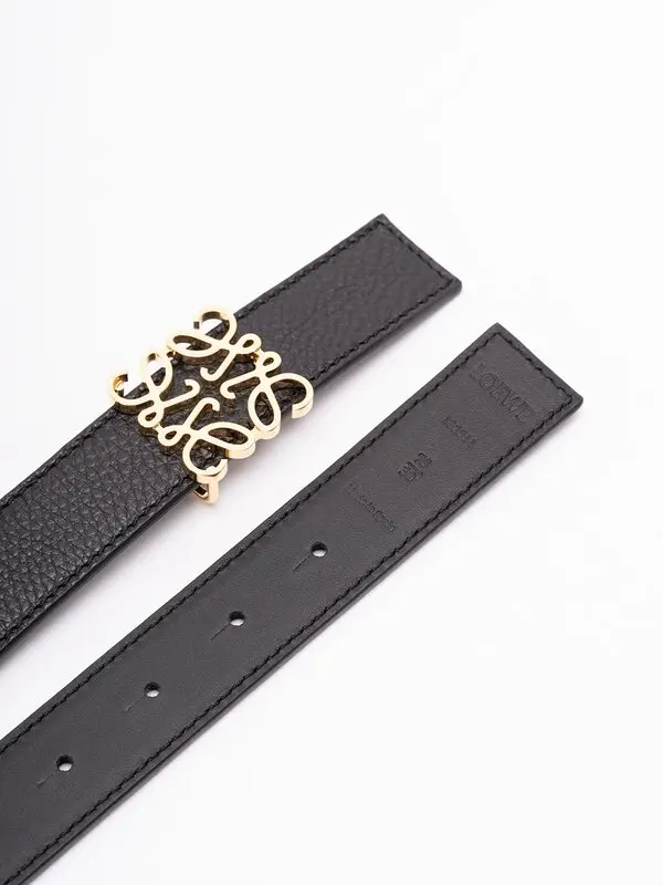 Loewe Logo-buckled Square Tip Belt