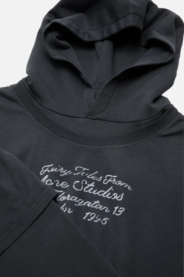 Acne Studios Layered Long-sleeve Hooded Sweatshirt - Black
