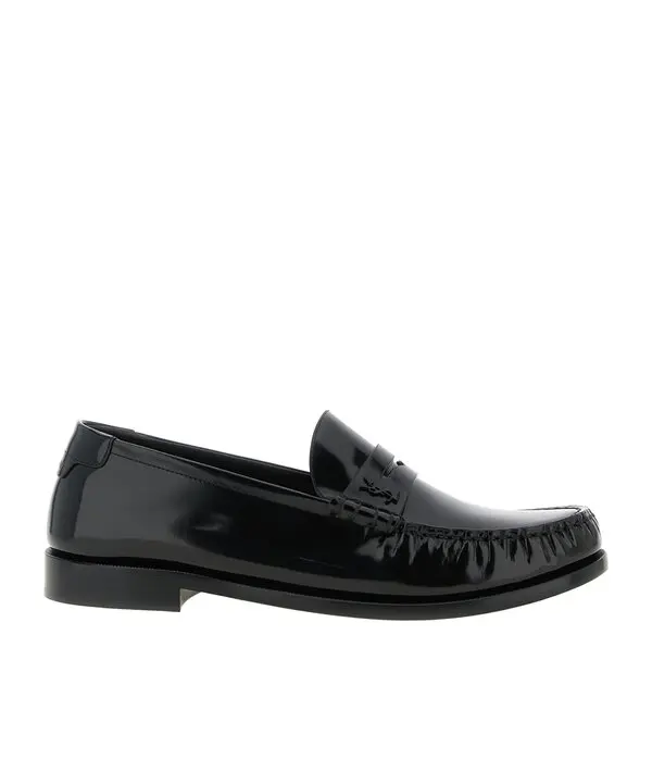Saint Laurent Le Loafer Slip-on Loafers - Black