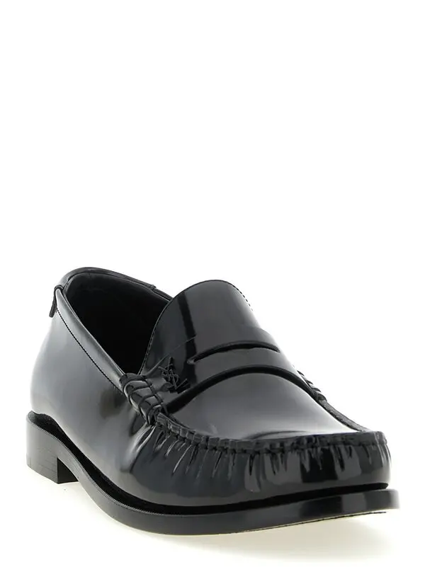 Saint Laurent Le Loafer Slip-on Loafers - Black