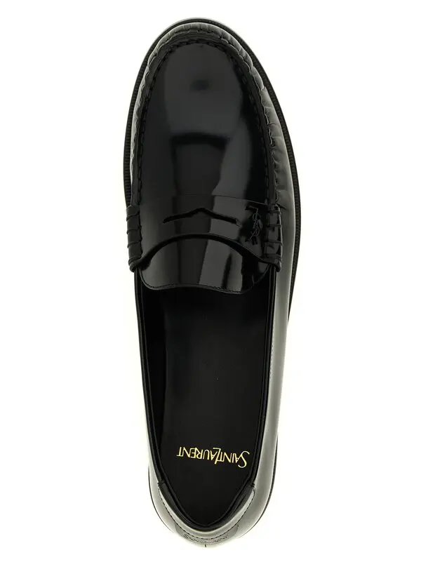 Saint Laurent Le Loafer Slip-on Loafers - Black