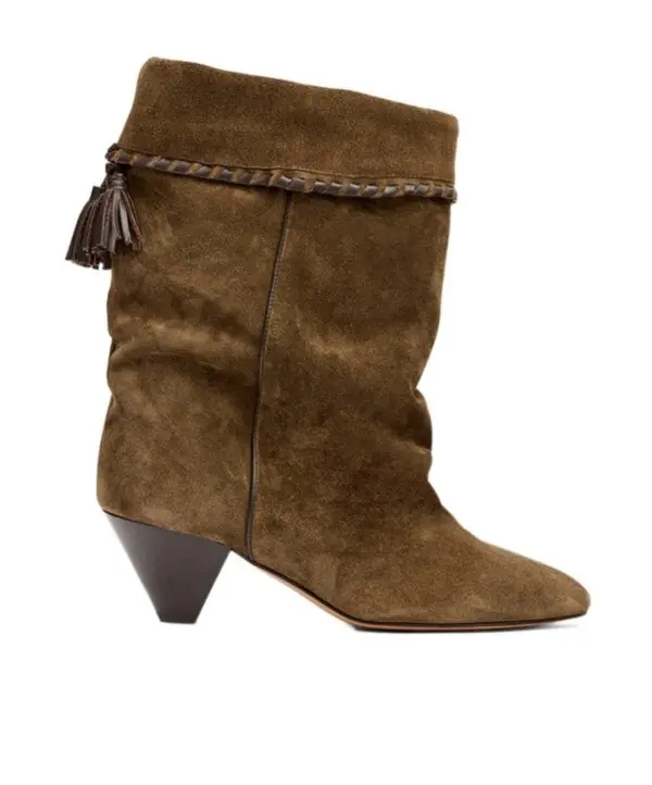 Isabel Marant Étoile Dalby Tassel Detailed Boots - Bronze