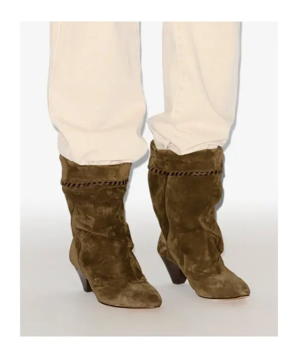 Isabel Marant Étoile Dalby Tassel Detailed Boots - Bronze