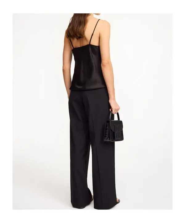 BY MALENE BIRGER Cymbaria High Waist Wide Leg Trousers - Black