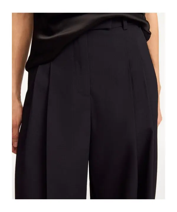 BY MALENE BIRGER Cymbaria High Waist Wide Leg Trousers - Black