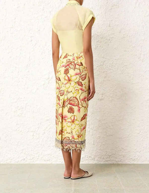 Zimmermann Diamante Embellished Semi-sheer Shirt