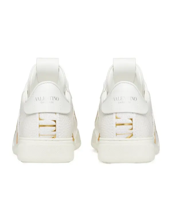 Valentino Garavani Vl7n Round Toe Lace-up Sneakers - White
