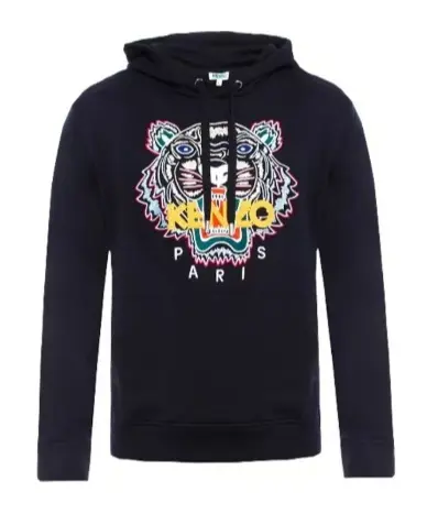 Kenzo Long-sleeved Hoodie With Graphic Print