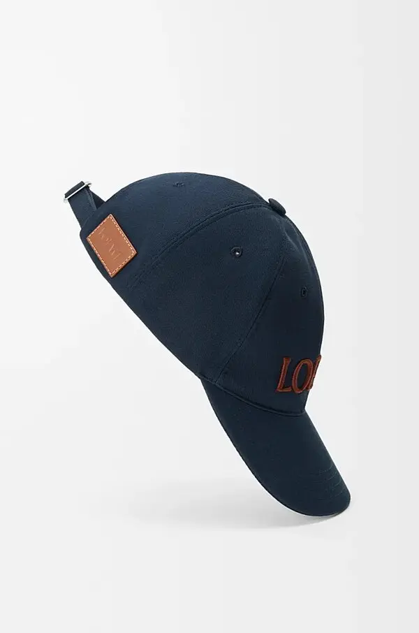 Loewe Embroidered Baseball Cap - Deep Navy Blue