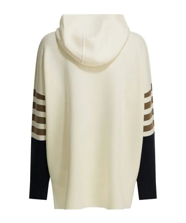 Max Mara Striped Sleeve Hoodie