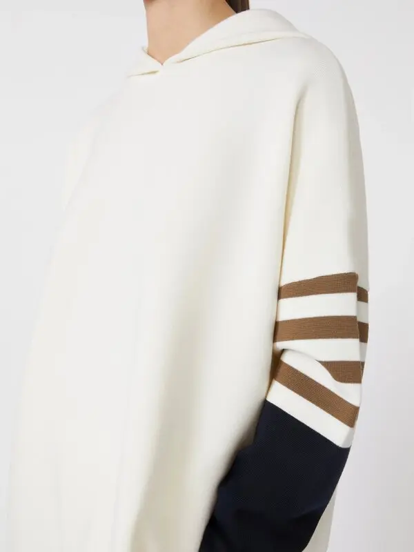 Max Mara Striped Sleeve Hoodie