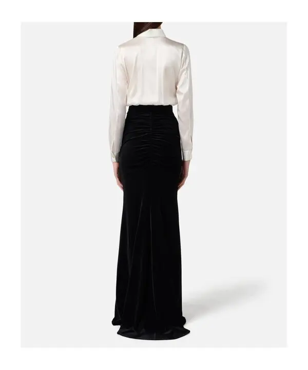 Elisabetta Franchi Maxi Dress With Removable Shirt