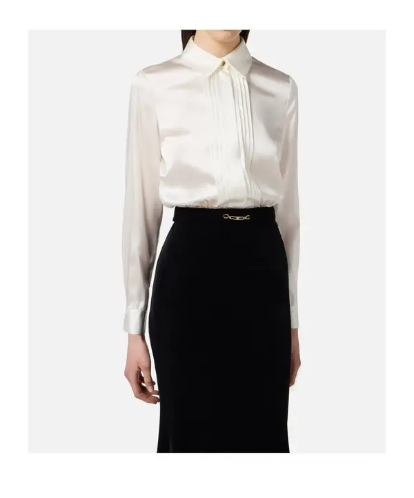 Elisabetta Franchi Maxi Dress With Removable Shirt