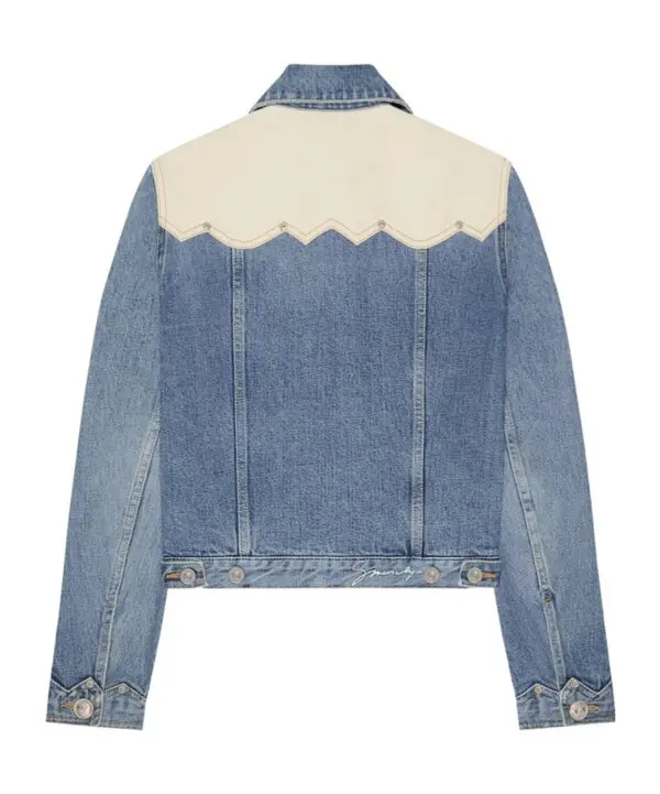 Givenchy Collared Button-up Denim Jacket - Denim Blue
