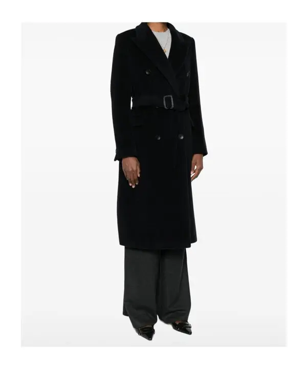 Tagliatore Long-sleeved Coat - Black