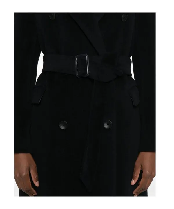 Tagliatore Long-sleeved Coat - Black