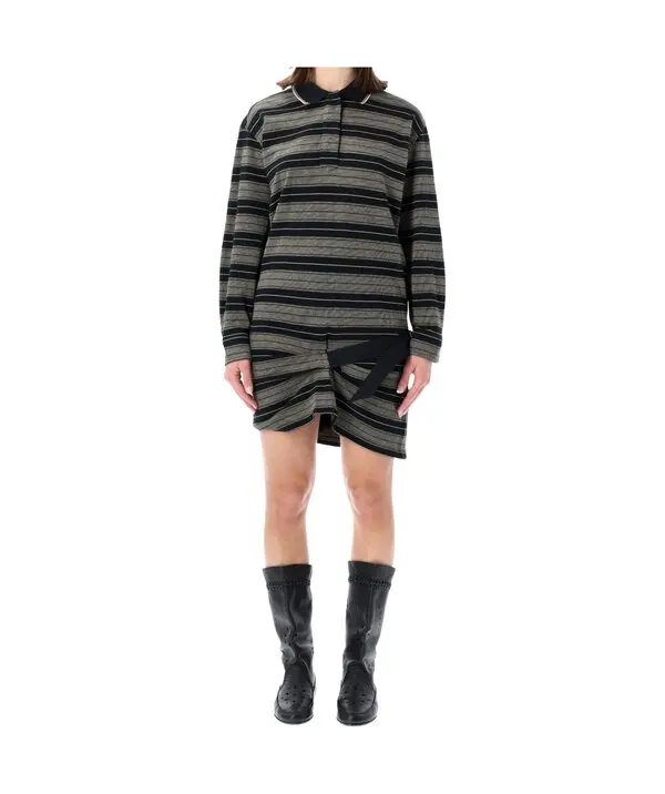 Isabel Marant Étoile Isea Striped Polo Mini Dress