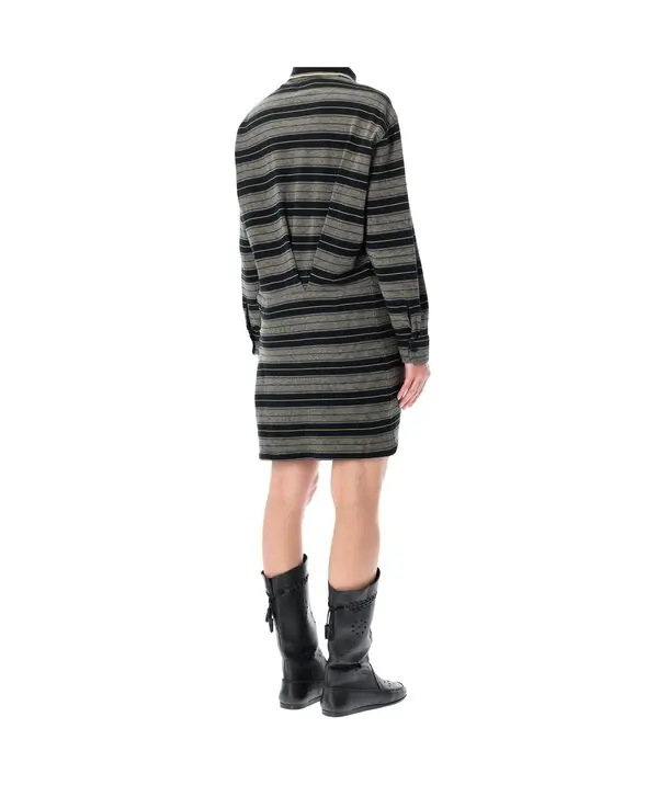 Isabel Marant Étoile Isea Striped Polo Mini Dress