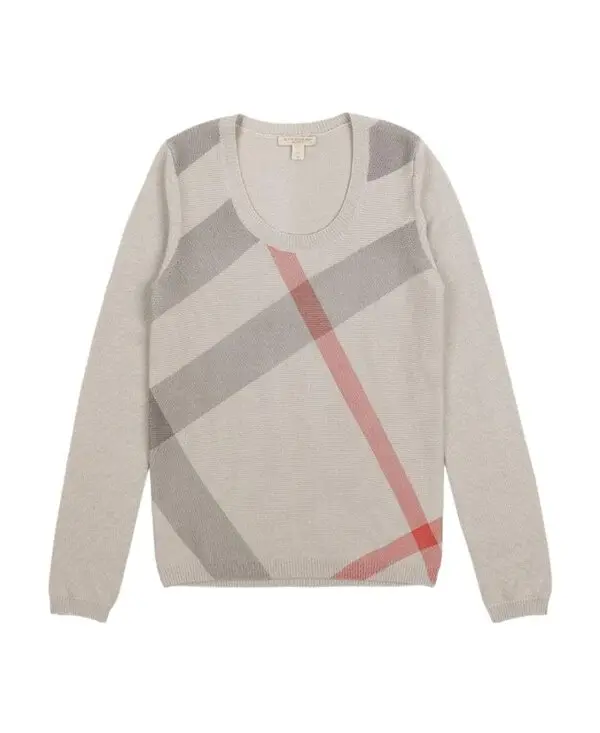 Burberry Long-sleeved Round Neck Sweater