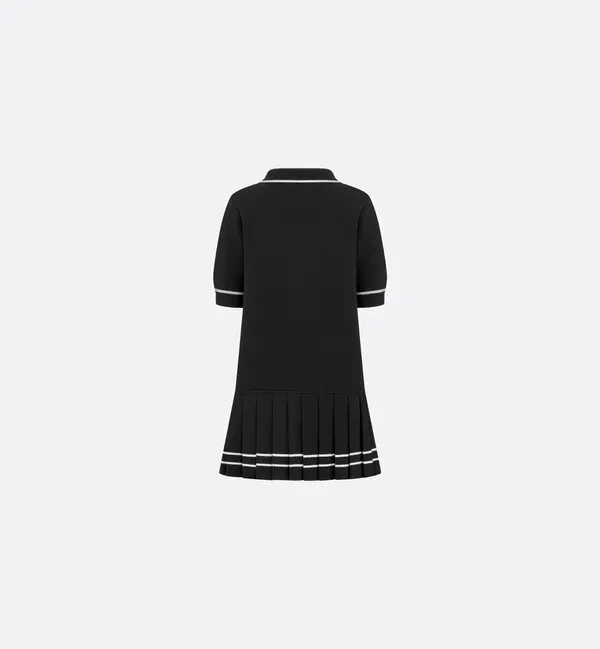 Dior Pleated Dress With Embroidery