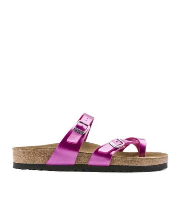 BIRKENSTOCK Metallic Thong Sandals - Pink