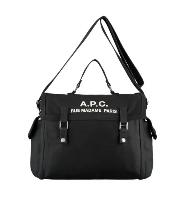 A.p.c. Recuperation Foldover Messenger Bag - Black
