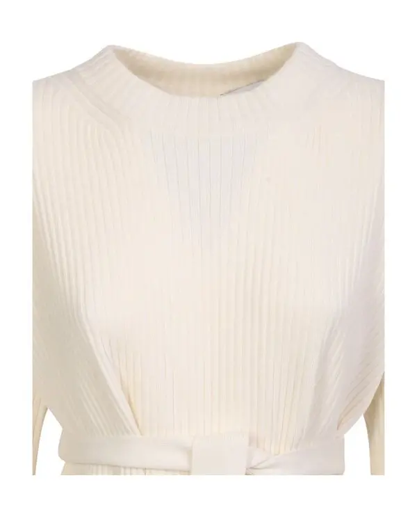 Fabiana Filippi Ribbed Knit Top With Belt